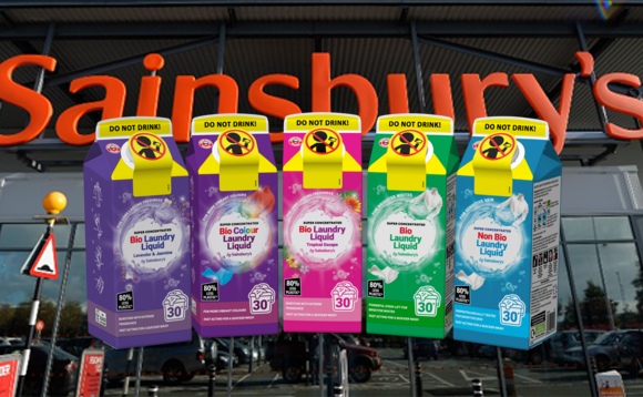 Sainsbury’s New Laundry Detergent Cardboard Packaging